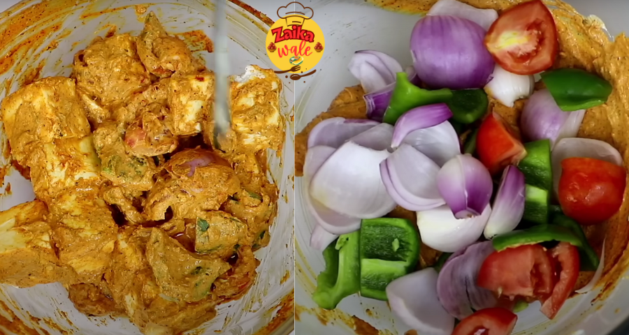 Paneer Tikka Recipe on Tawa with Step-by-Step Making Process